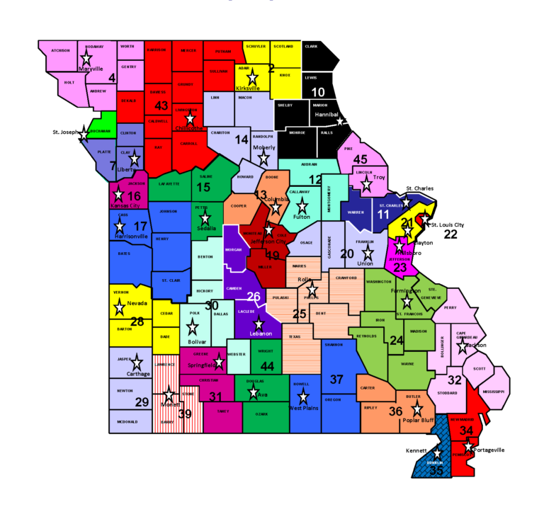Map of Districts - Missouri State Public DefenderMissouri State Public ...